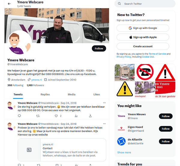 Ymere - Klantenservicecontact.nl