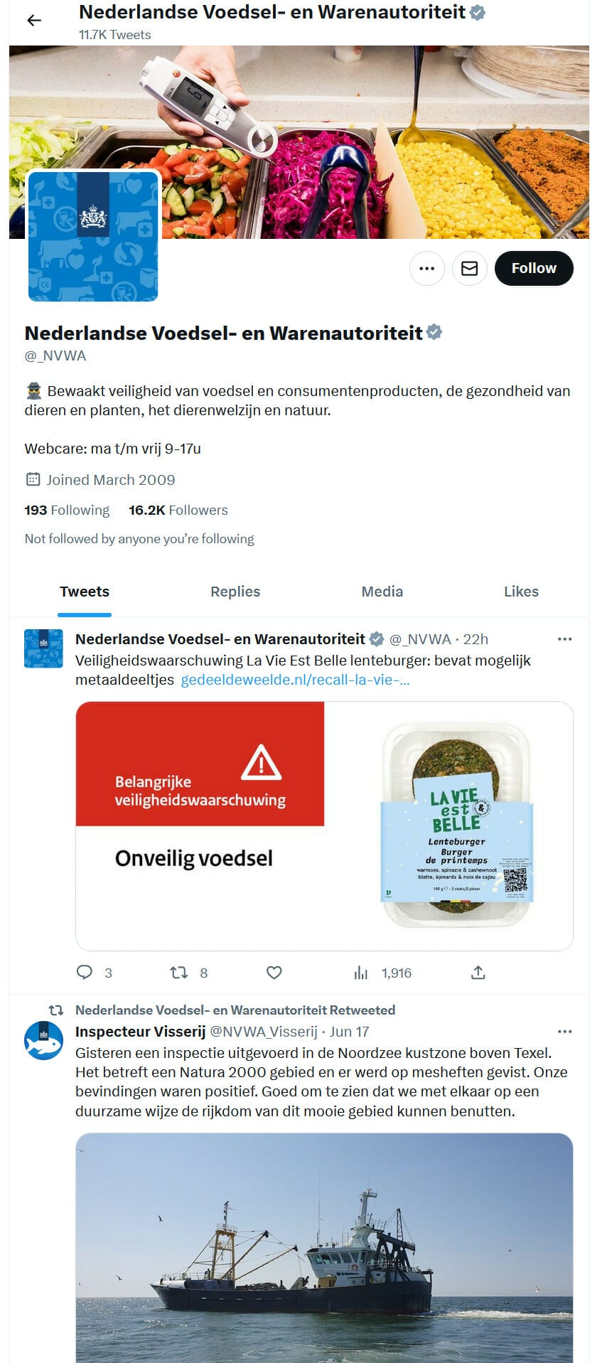 NVWA - Klantenservicecontact.nl